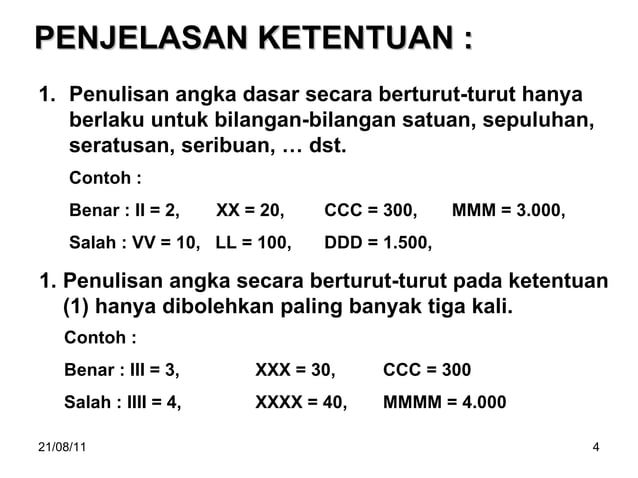 Bilangan romawi # sd 3 megawon | PPT