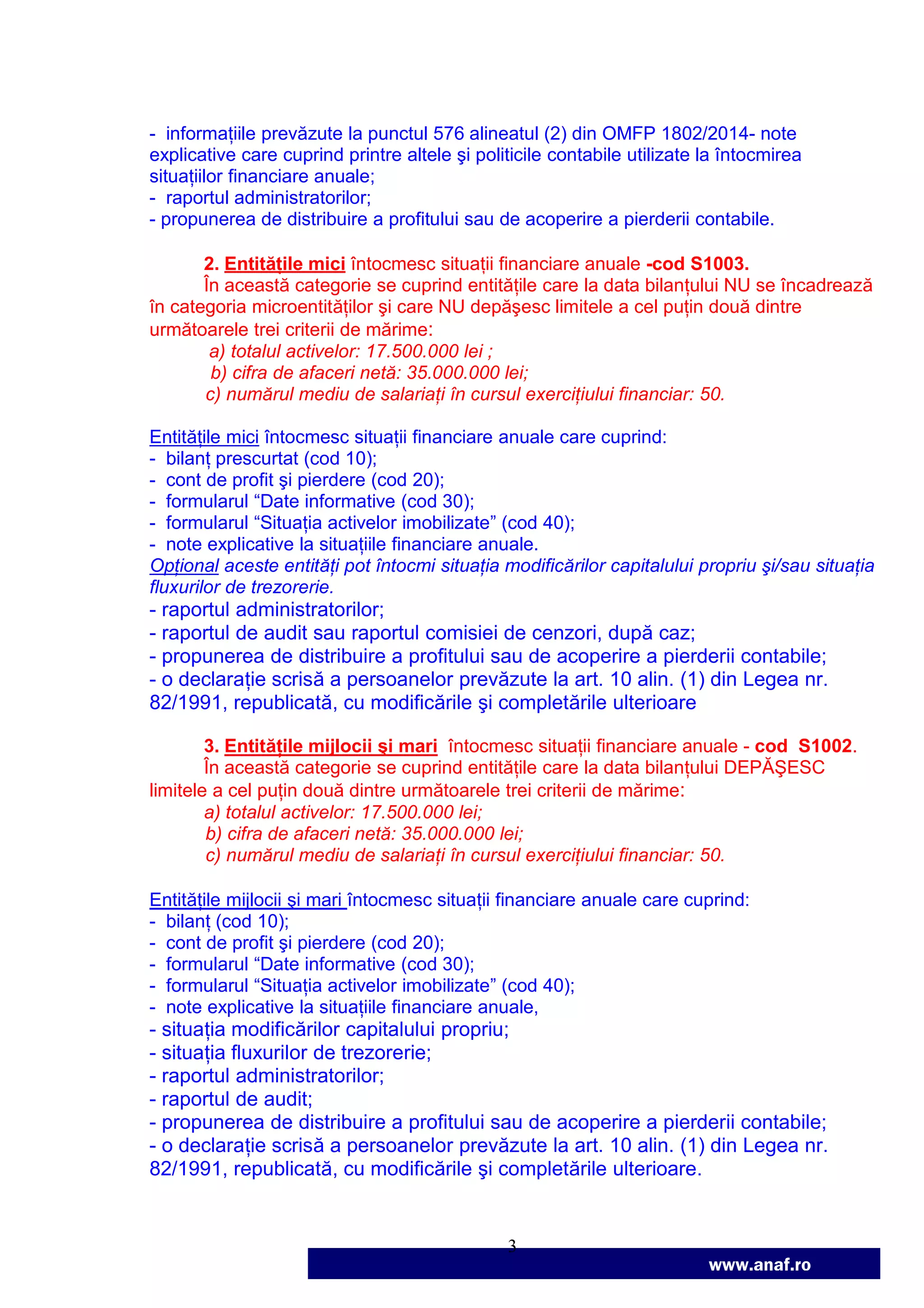 Bilanturi 2017 - ANAF | PDF