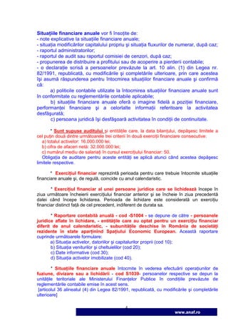 Bilanturi 2017 - ANAF | PDF