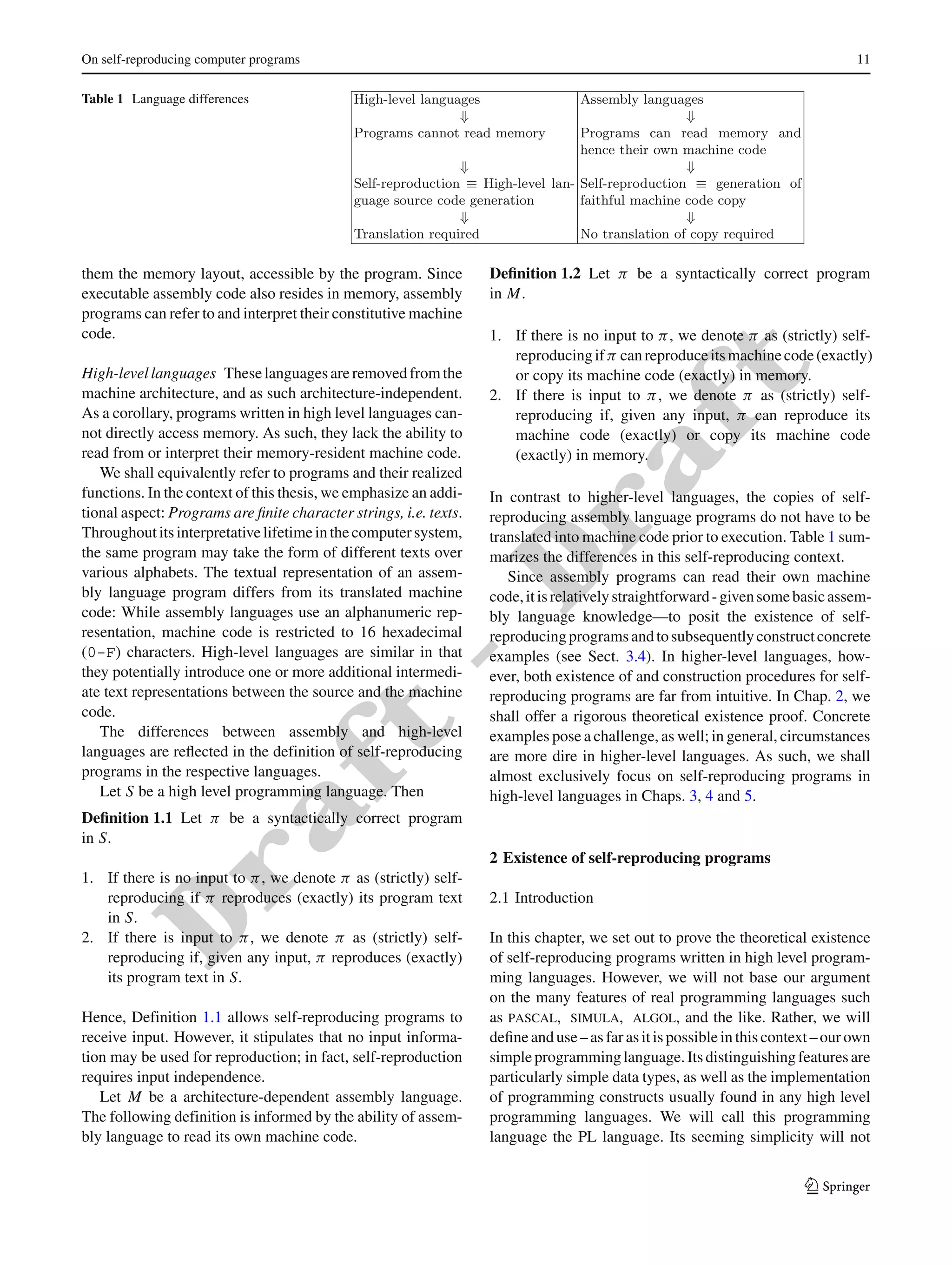 On self-reproducing computer programs | PDF