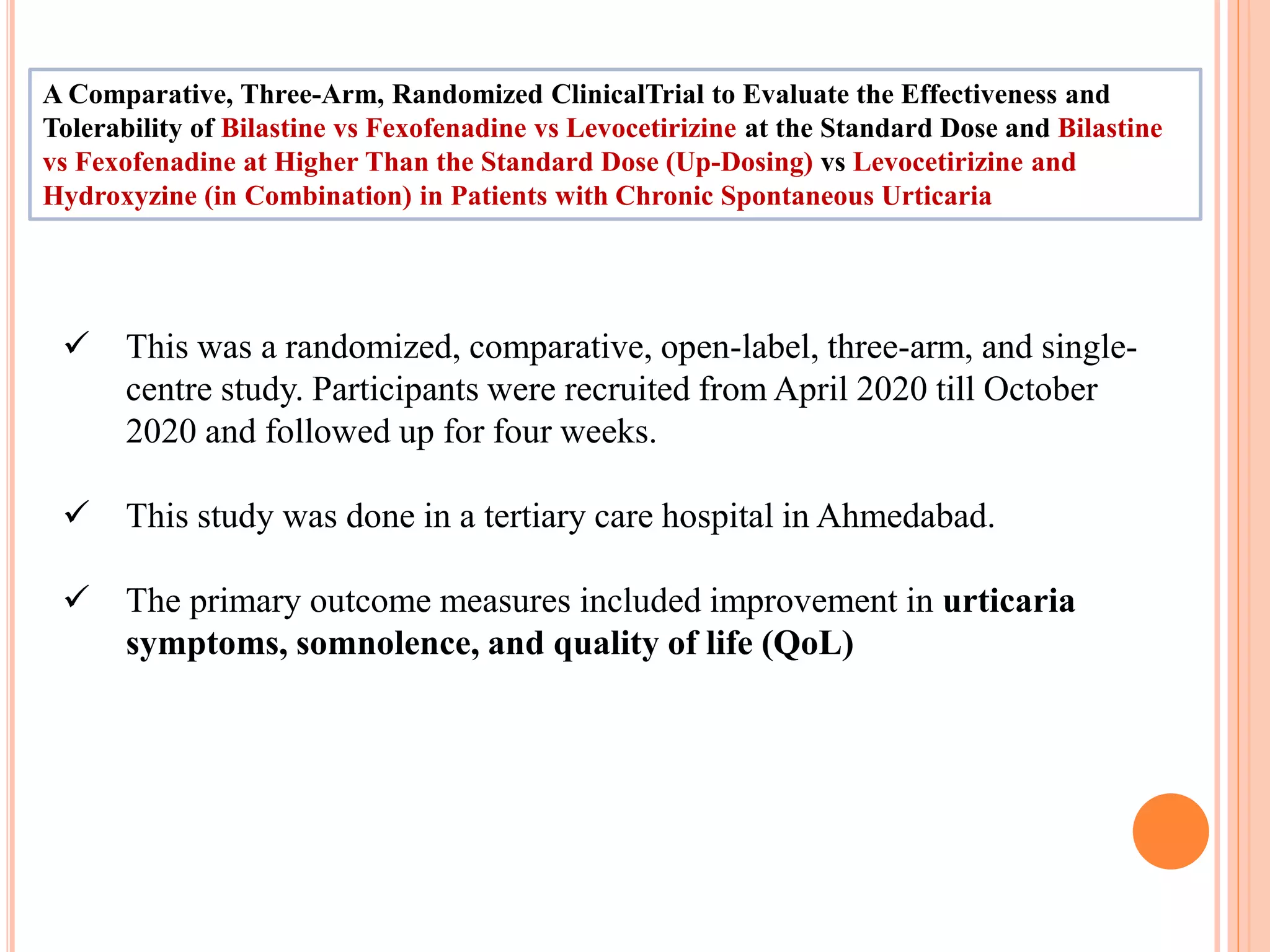 Bilastine A novel Anti -histamine | PPTX