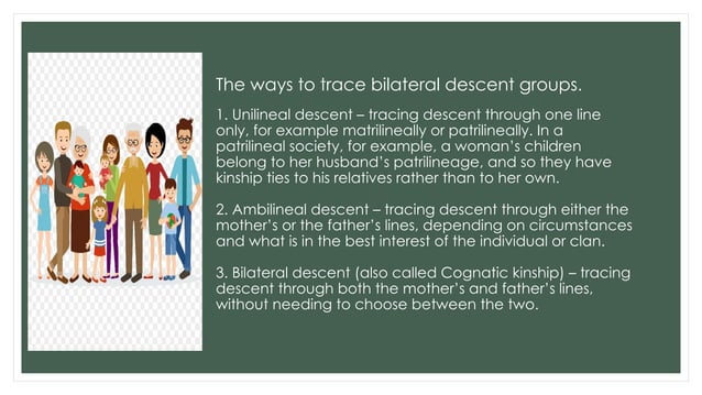 determinants of bilateral descent groups | PPT