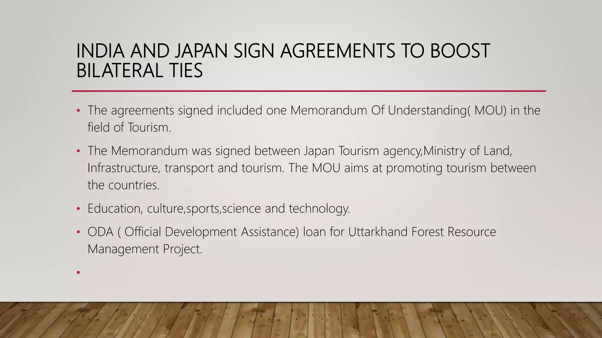 Bilateral agreements- Yashvanth G Nayak | PPTX