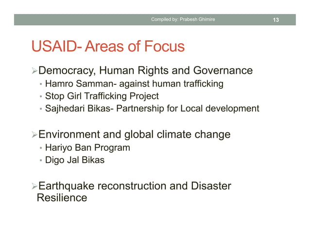 Bilateral and Multilateral Organizations in Nepal | PDF