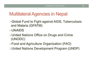 Bilateral and Multilateral Organizations in Nepal | PDF