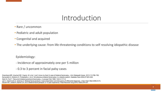 Bilateral Facial Paralysis | PPT