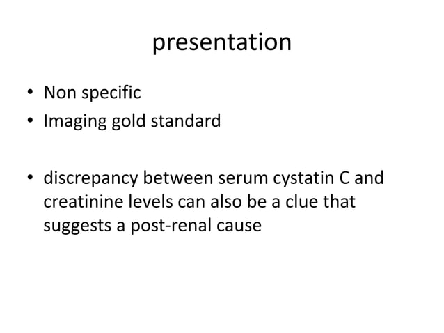Bilateral hydronephrosis with aki | PPT