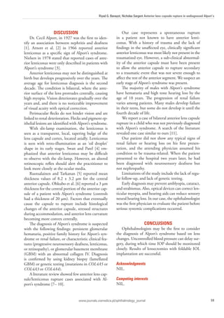 Bilateral lens capsule rupture in a patient with previously undiagnosed ...