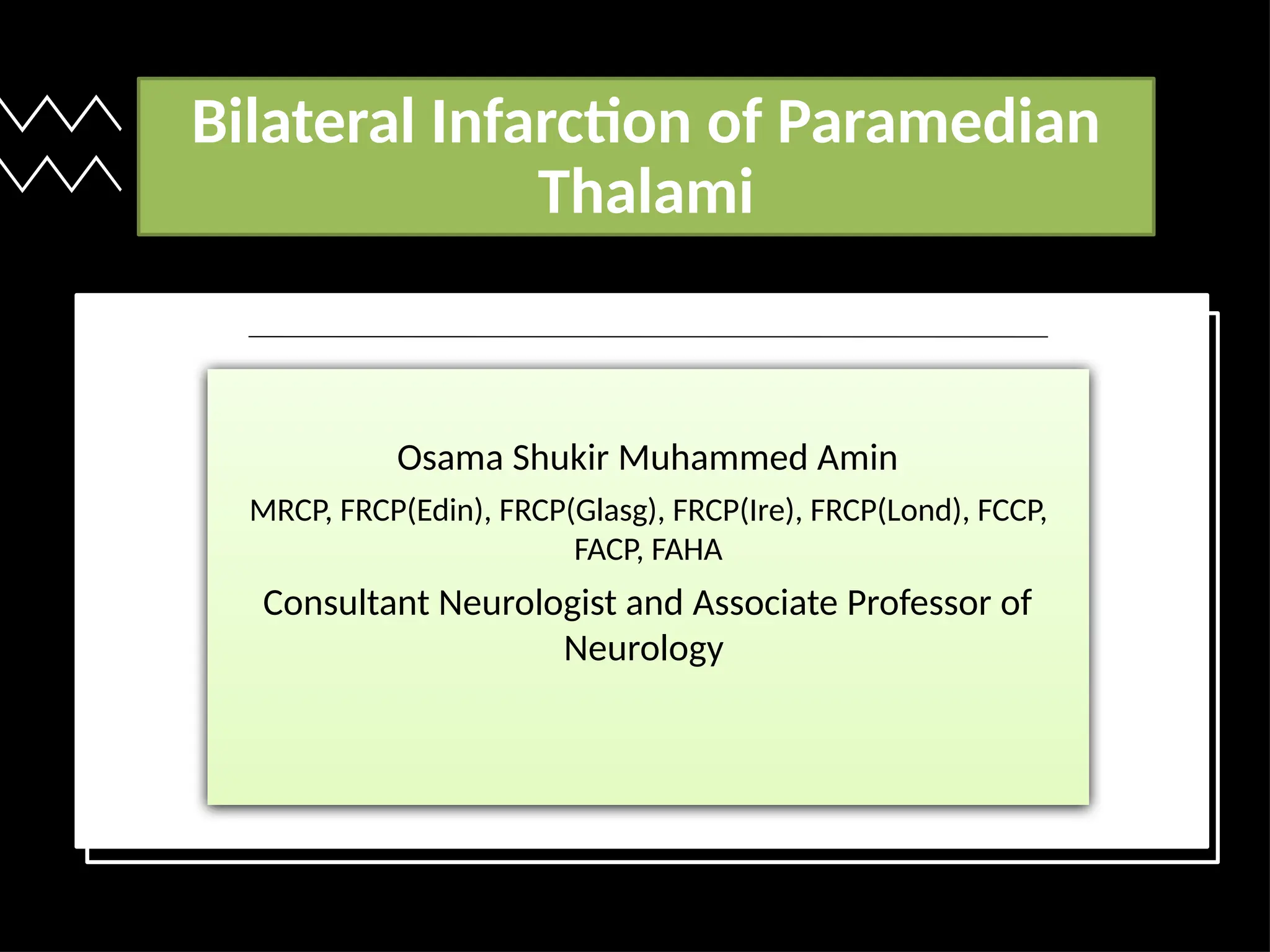 Bilateral Percheron artery occlusion, two cases | PPT Bilateral Percheron artery occlusion, two cases | PPT