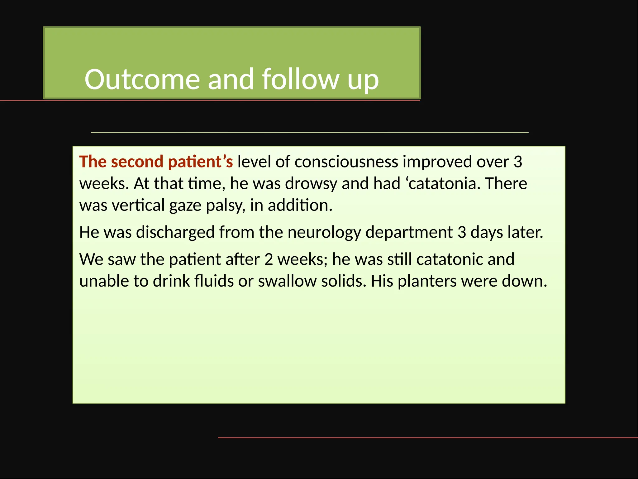 Bilateral Percheron artery occlusion, two cases | PPTX