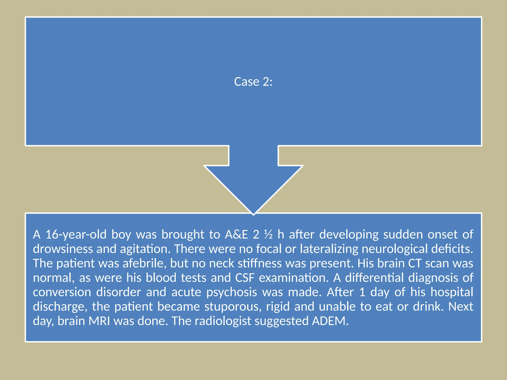 Bilateral Percheron artery occlusion, two cases | PPTX
