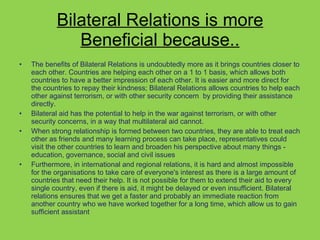 Bilateral Relations 1 | PPT
