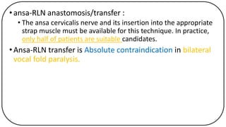 Bilateral TVC paralysis Dr. M. Erami | PDF