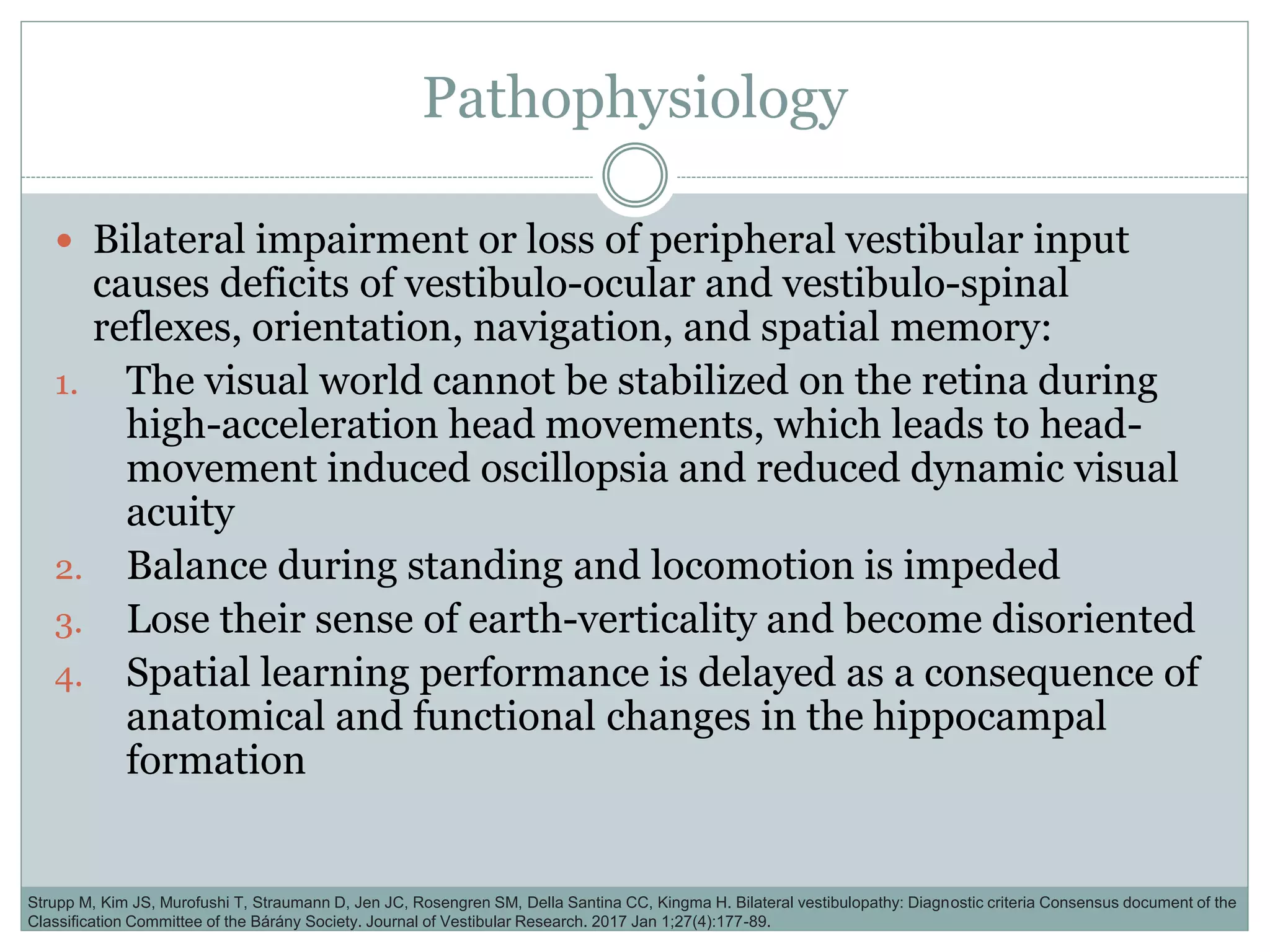 Bilateral Vestibulopathy | PPT