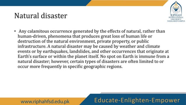 Relationship Geophysics & Natural Disasters | PPTX