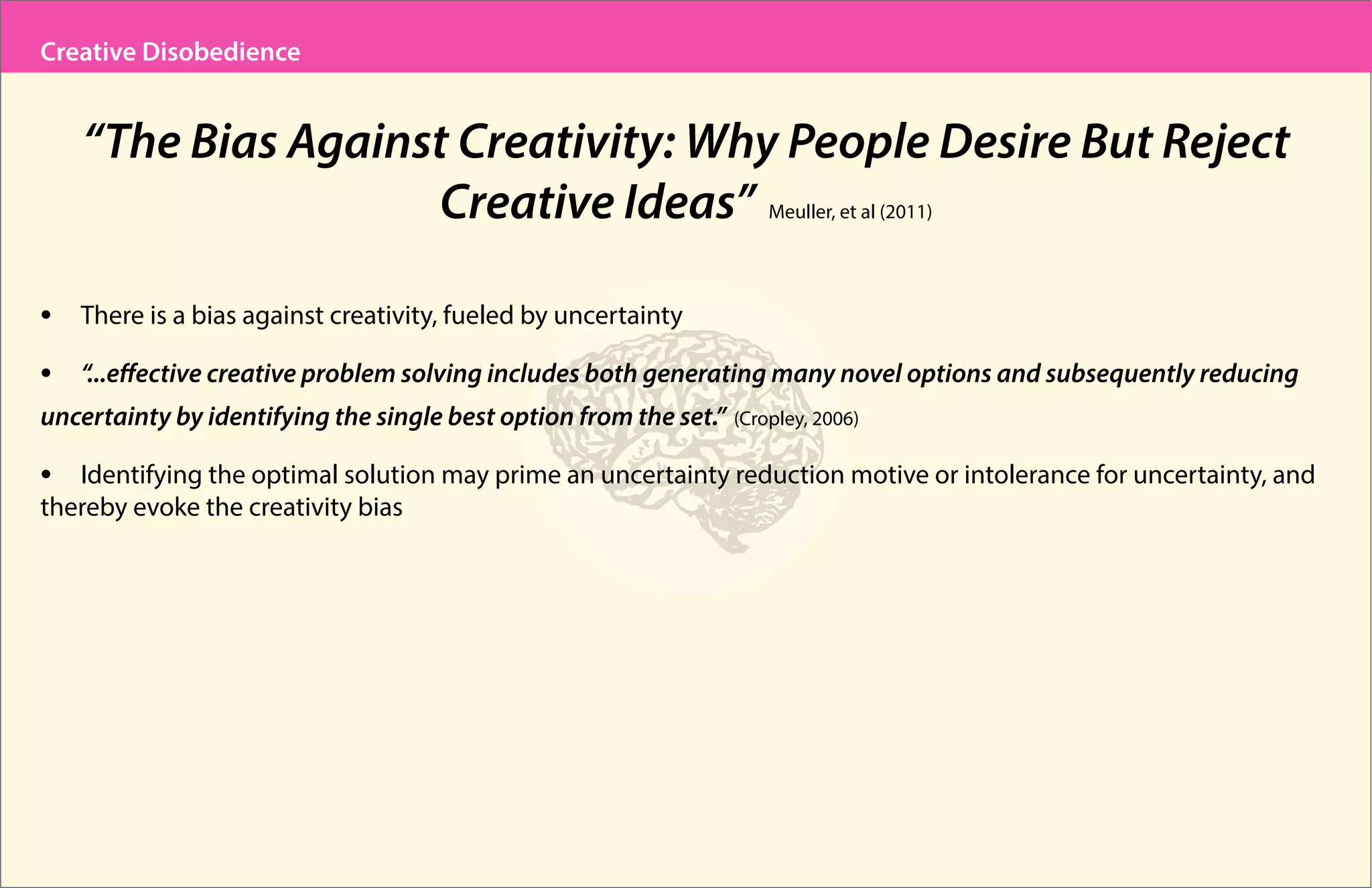 Creative Disobedience: How, When and Why to Break the Rules (from BIL ...