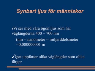 Bildspel optik | PPTX