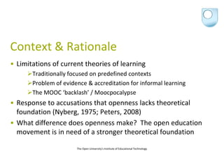 Bildung as a critical foundation for open education | PPTX
