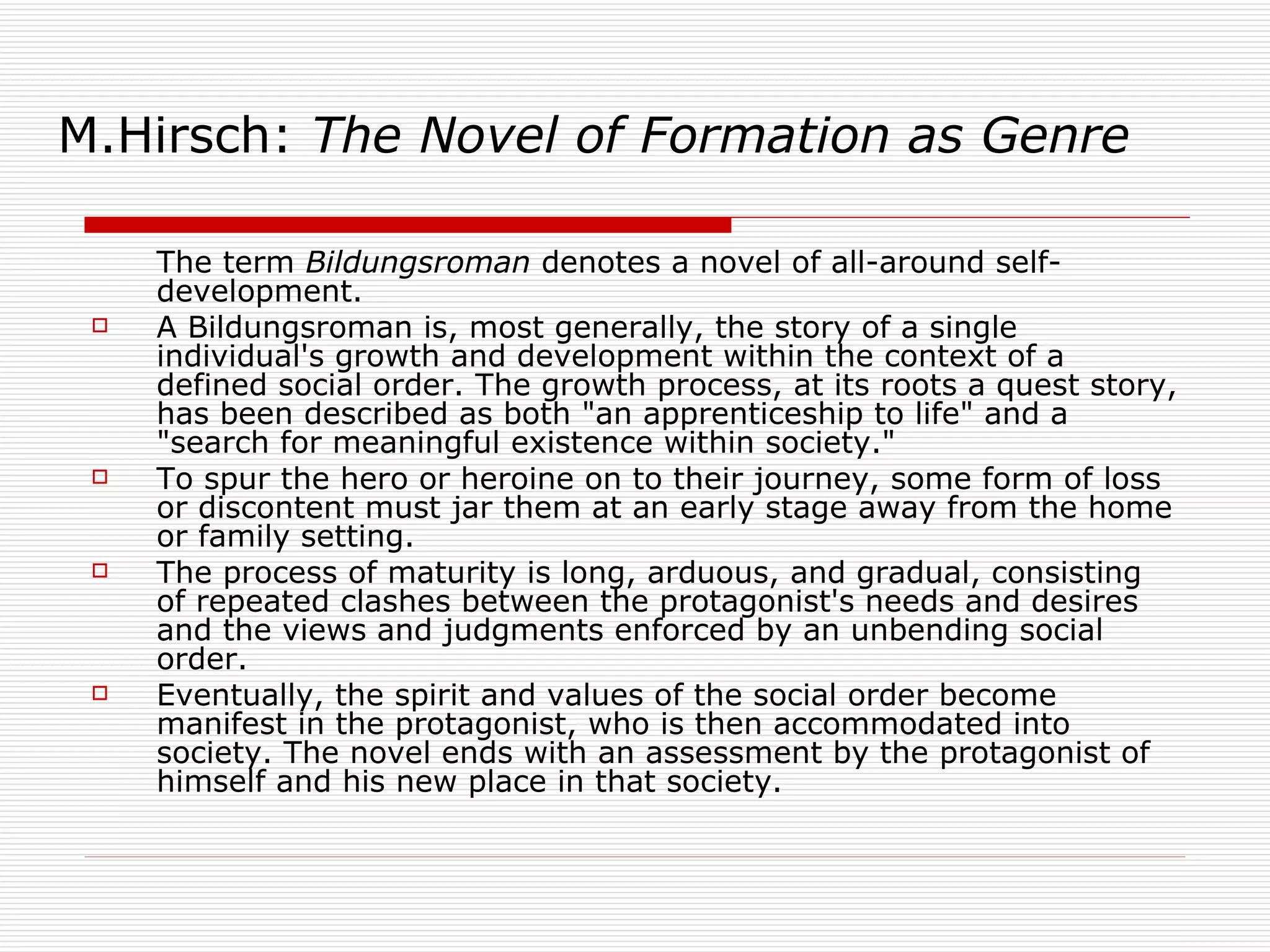 Bildungsroman | PPT
