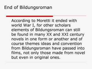 Bildungsroman | PPT