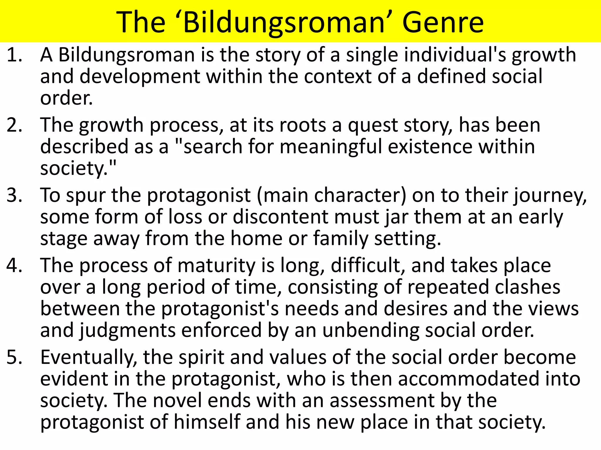 Bildungsroman | PPTX