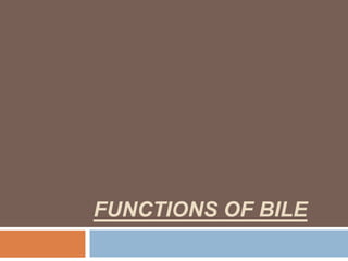 Bile | PPTX