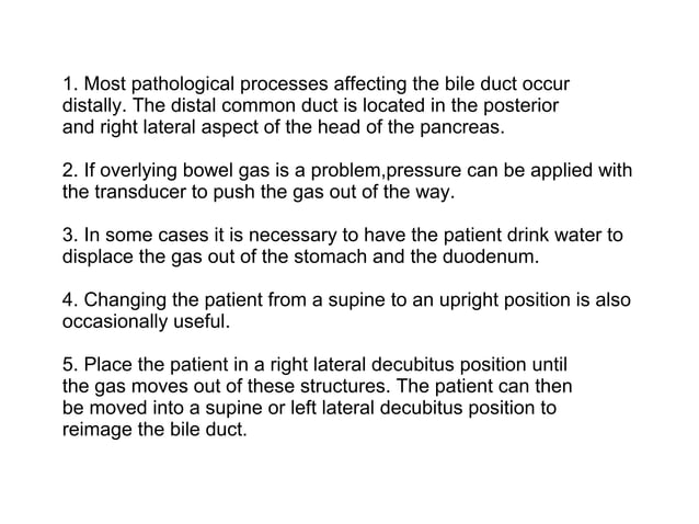 Bile Duct Ultrasound Ppt