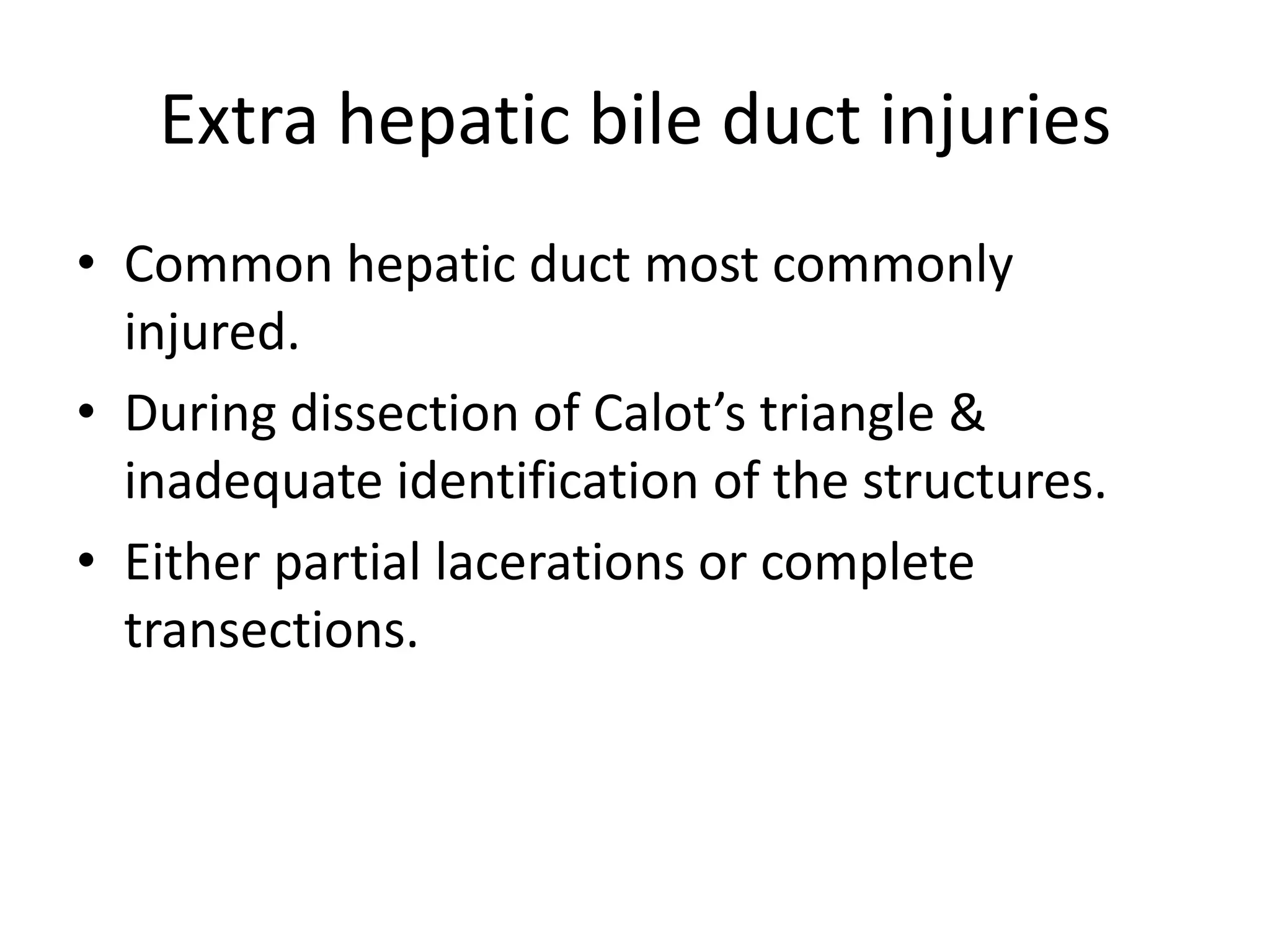 Bile duct injuries | PPSX