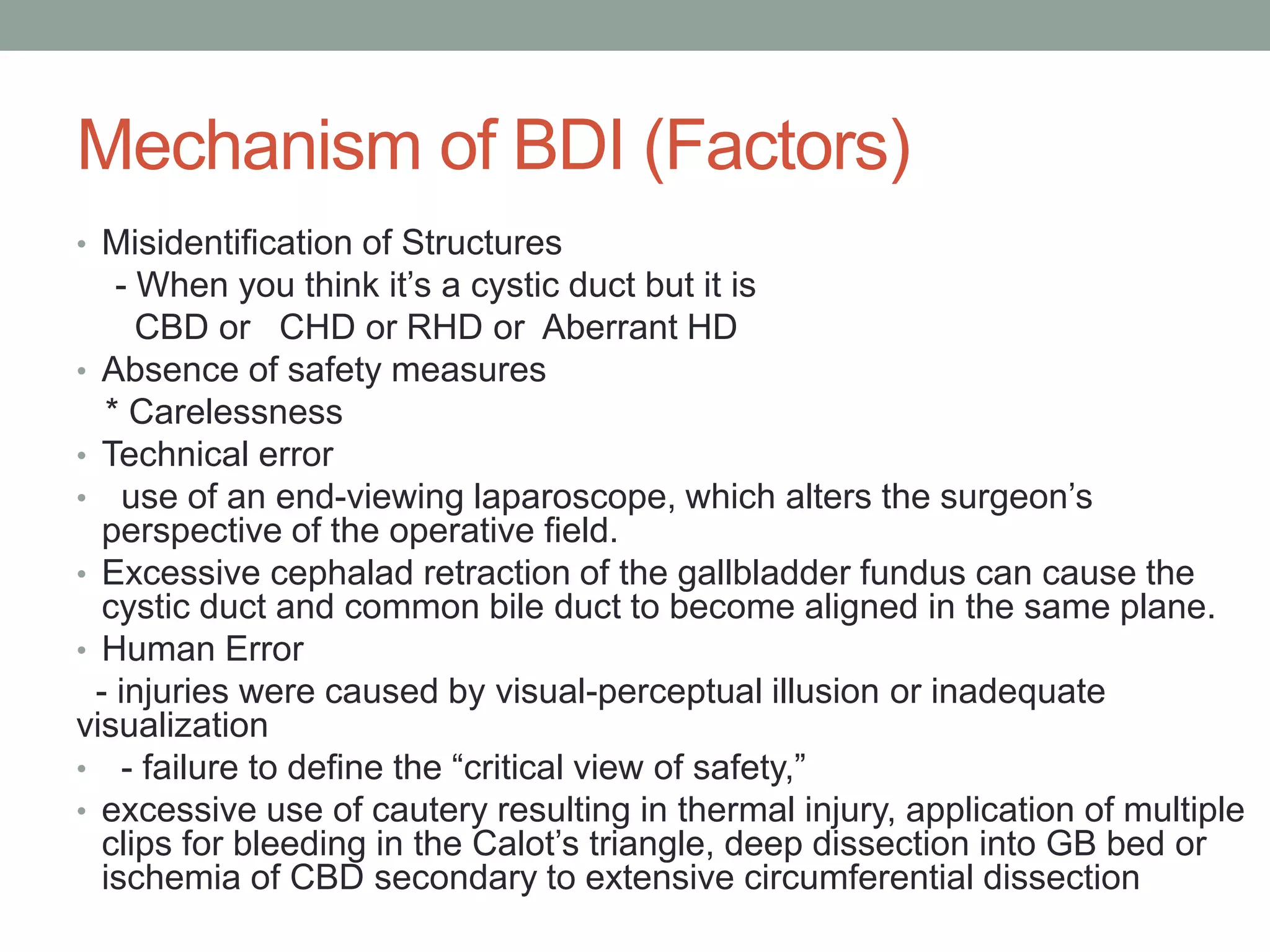 Bile duct injuries BDI | PPTX