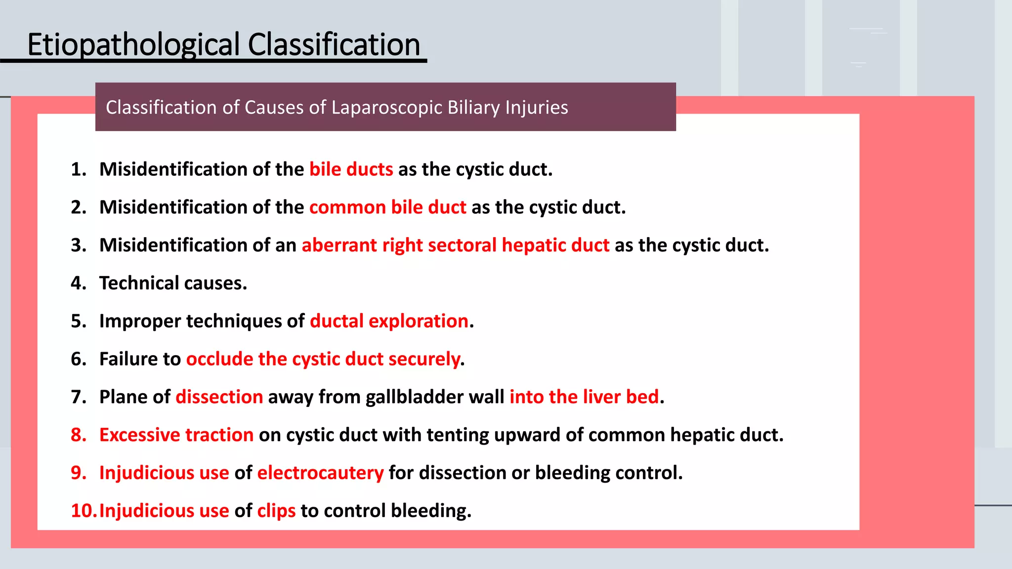 Bile Duct Injury and Post Cholecystectomy Biliary Stricture | PPTX