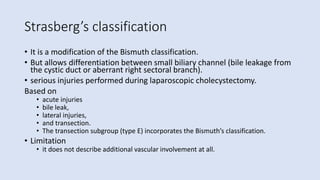 Bile Duct Injury and Post Cholecystectomy Biliary Stricture | PPTX