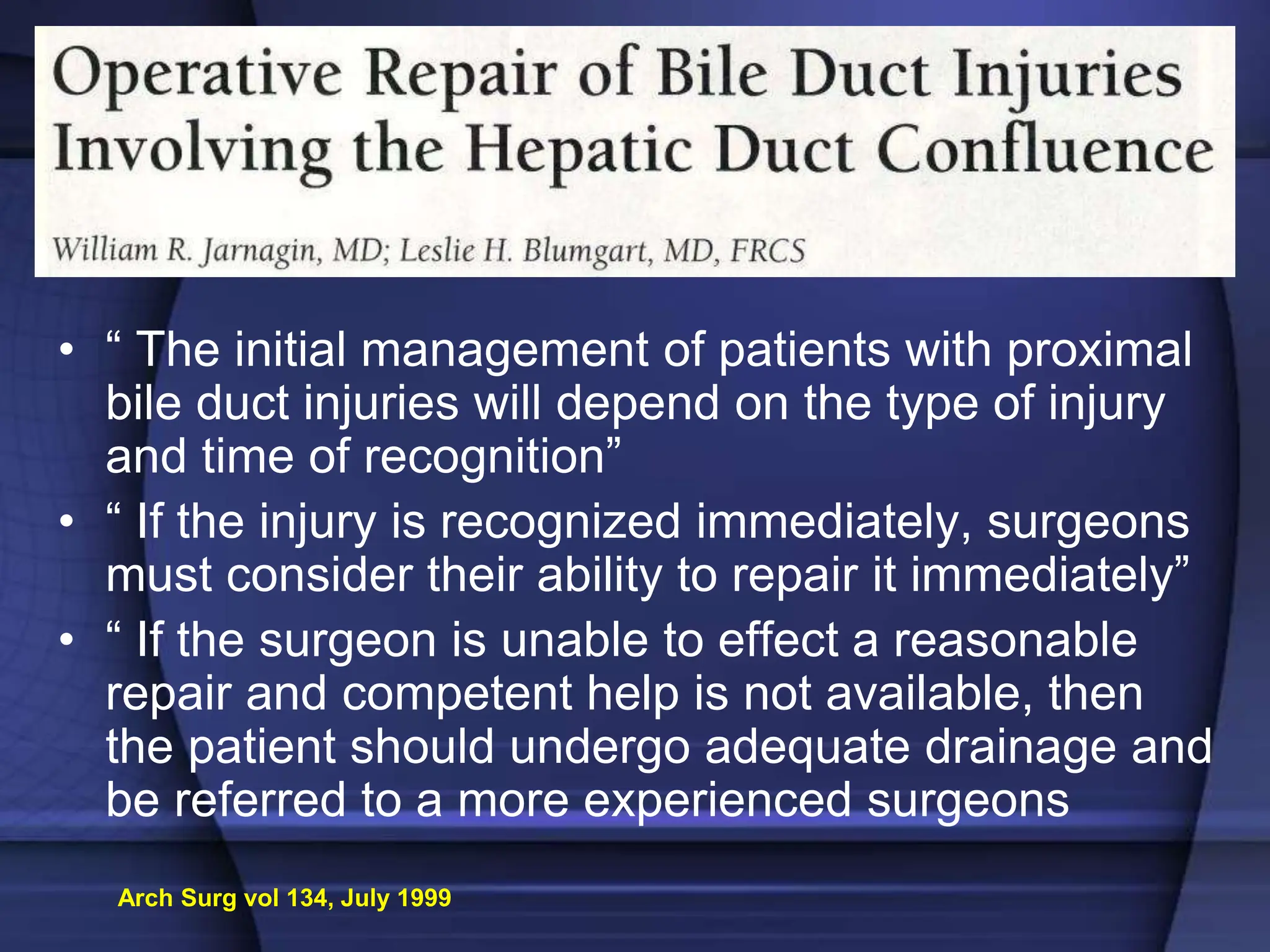 BILE DUCT INJURY 09-05.ppt