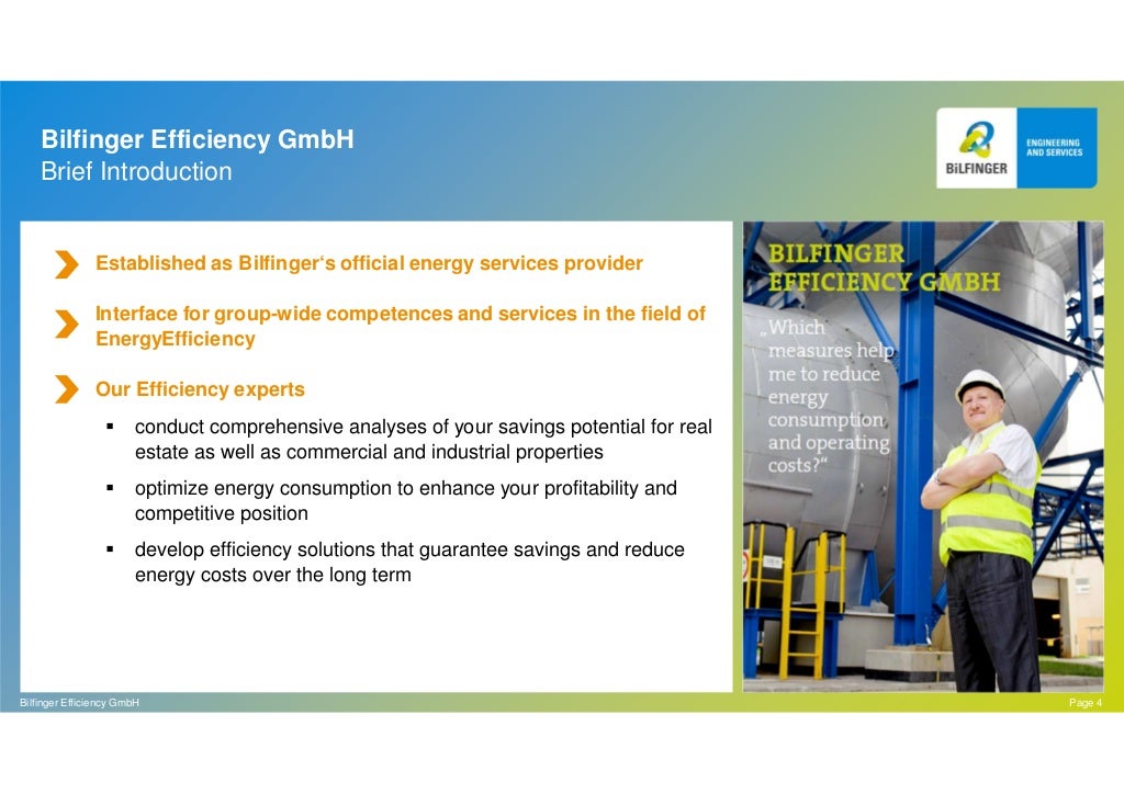 Bilfinger Efficiency - Corporate Presentation | PPT