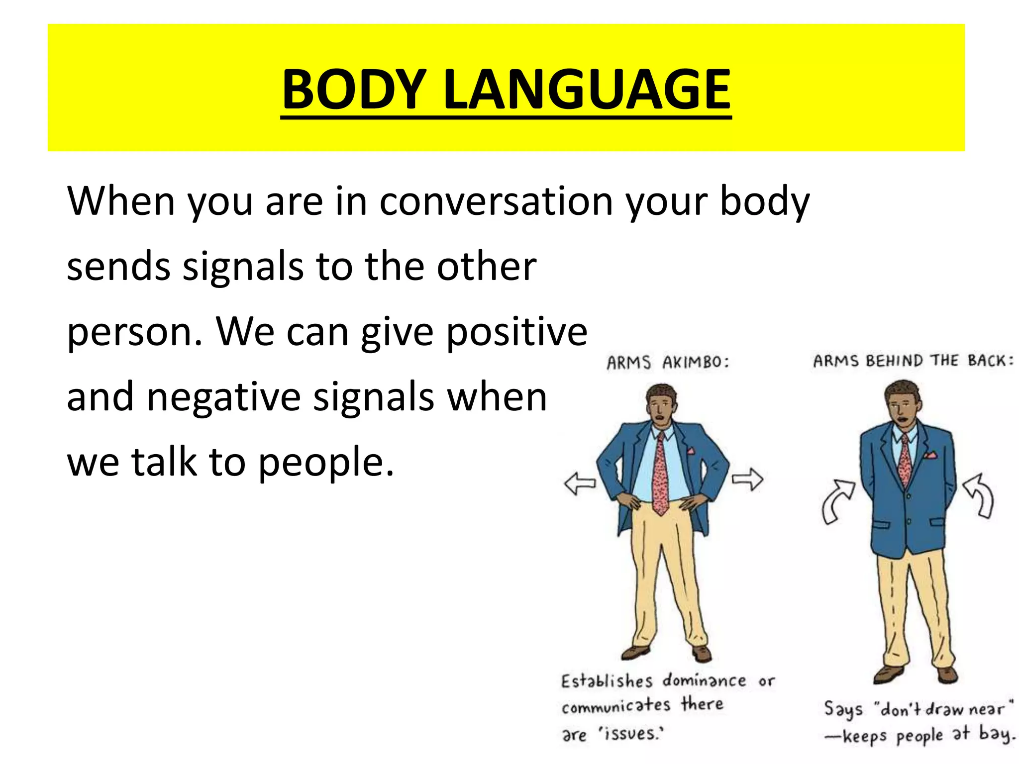 Communication Body Language & Facial Expressions | PPTX