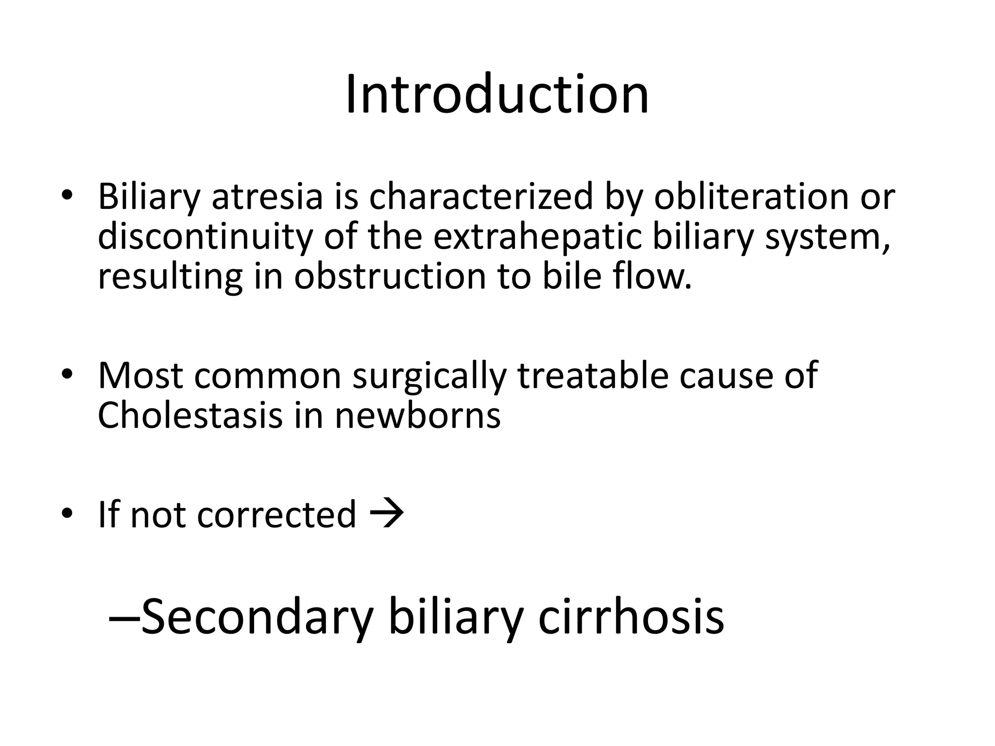 Biliary Atresia | PPTX