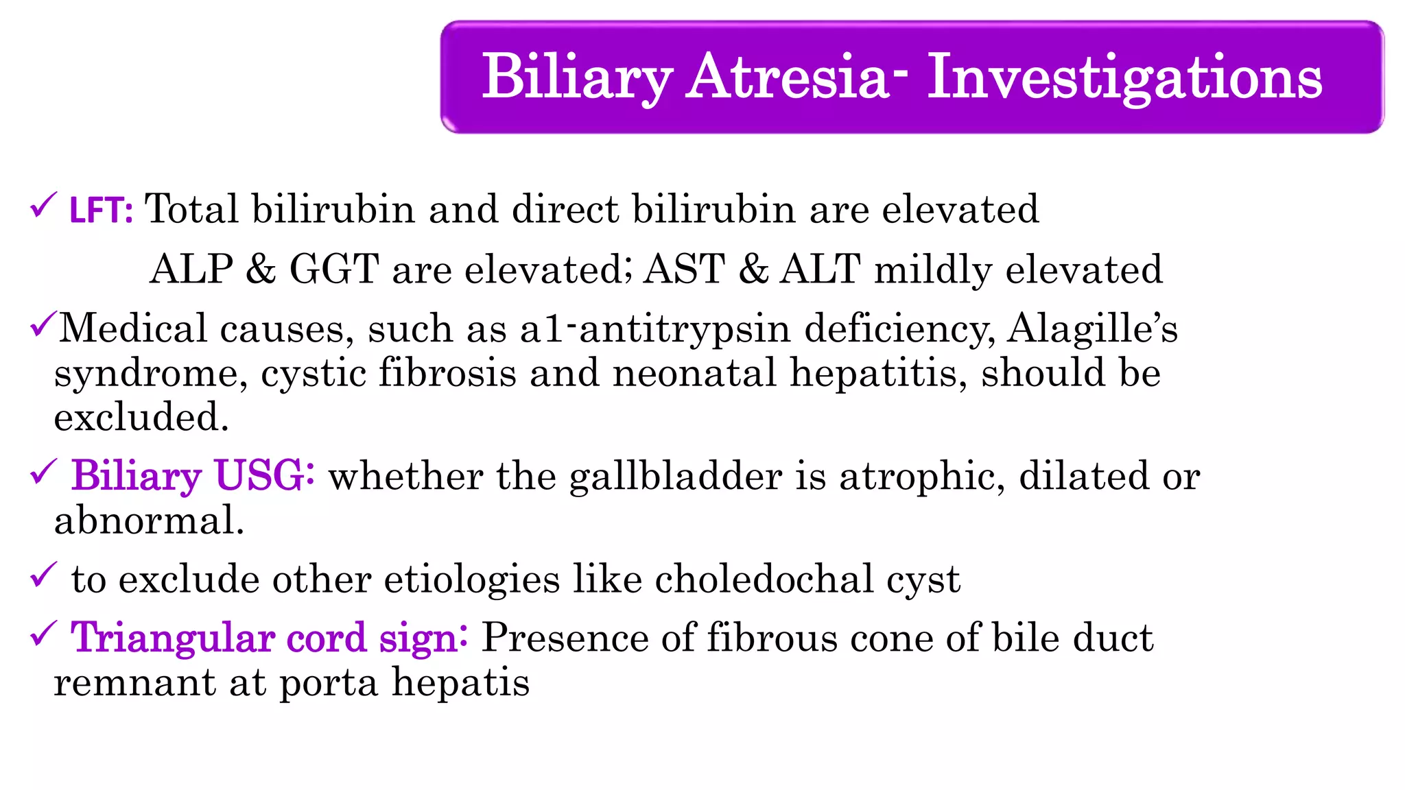 Biliary atresia- Obstructive jaundice/ Pediatric surgery | PPTX