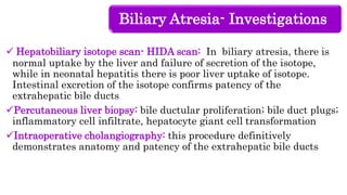 Biliary atresia- Obstructive jaundice/ Pediatric surgery | PPTX
