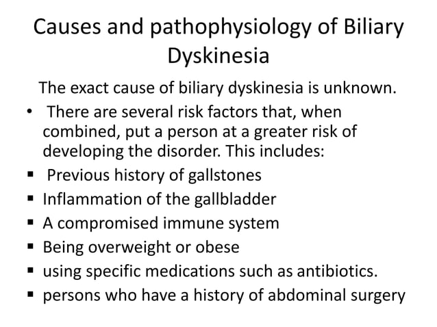 Biliary dyskinesia.pptx | Digestive Disorders | Diseases and Conditions
