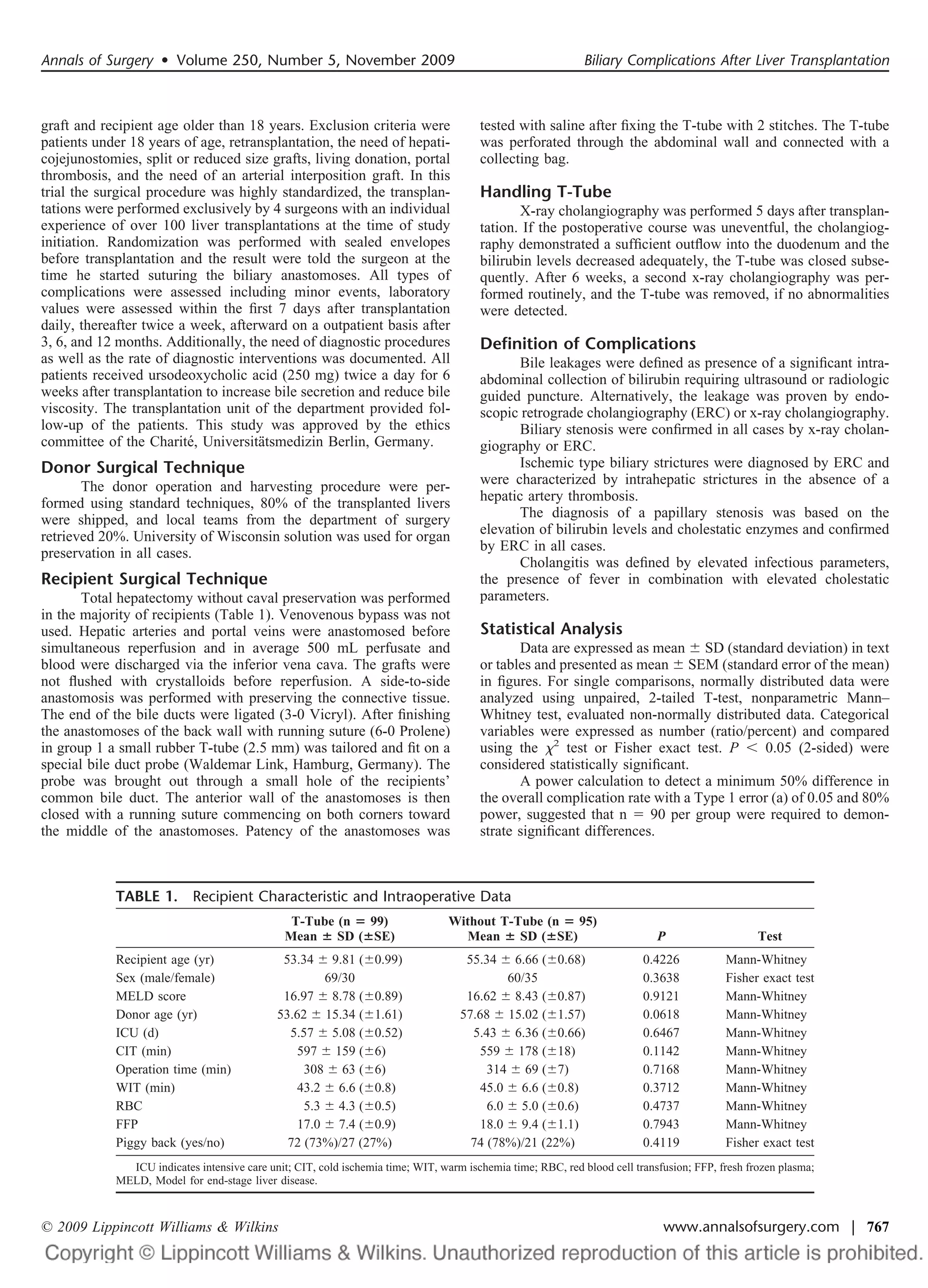 Biliary Reconstruction Side To Side Choledochocholedochostomy | PDF