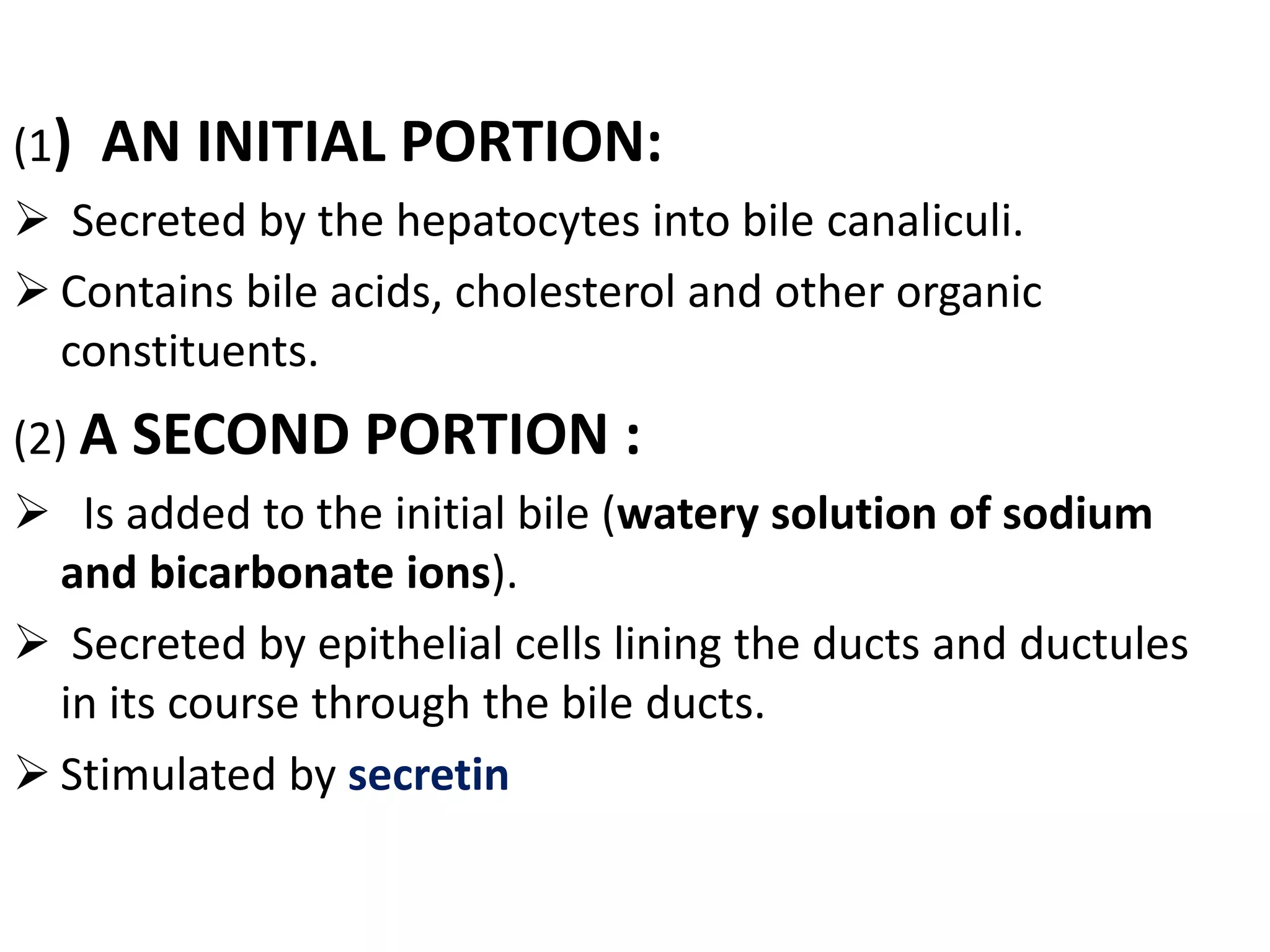 Biliary secretions | PPTX