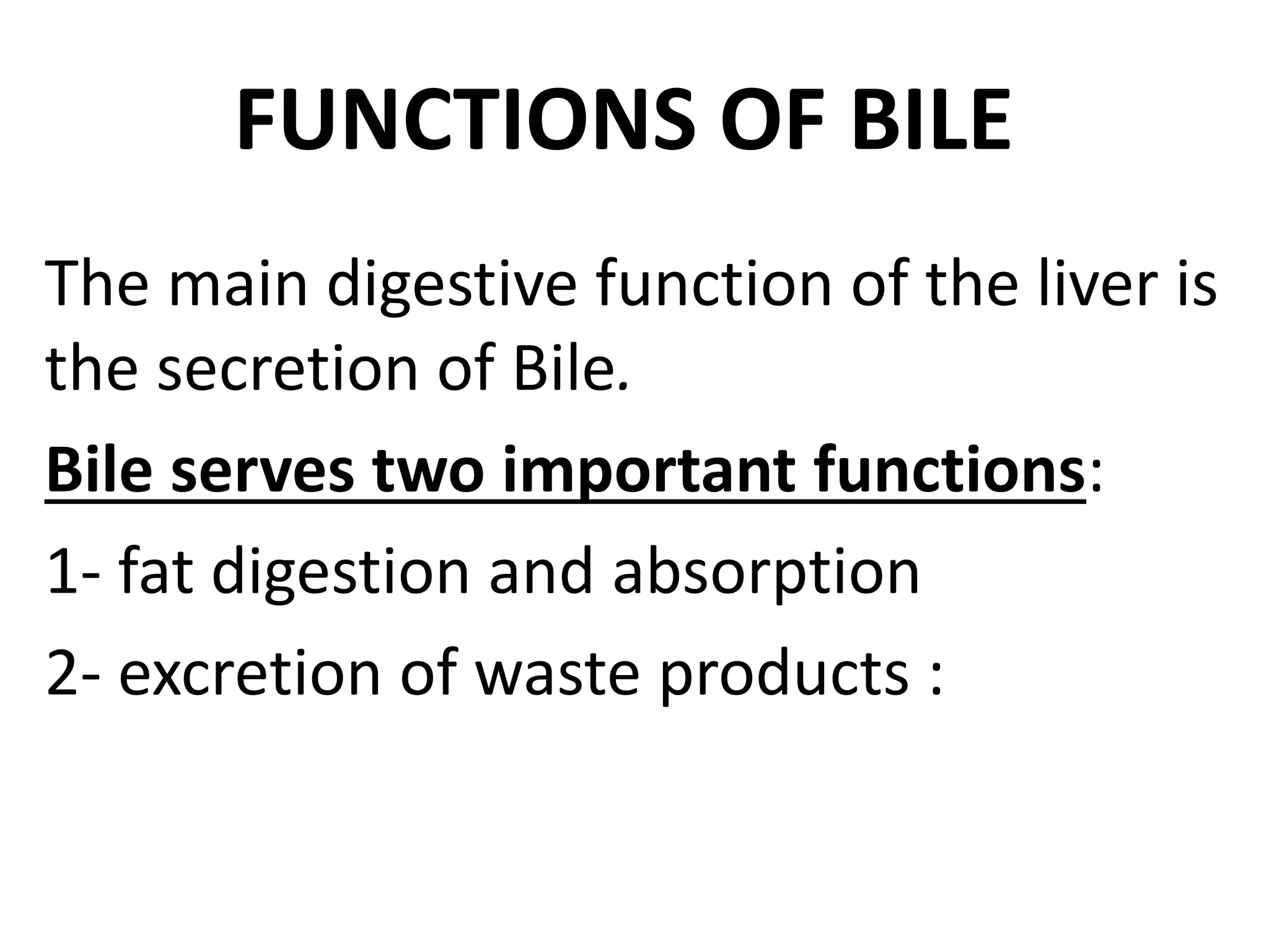Biliary secretions | PPTX