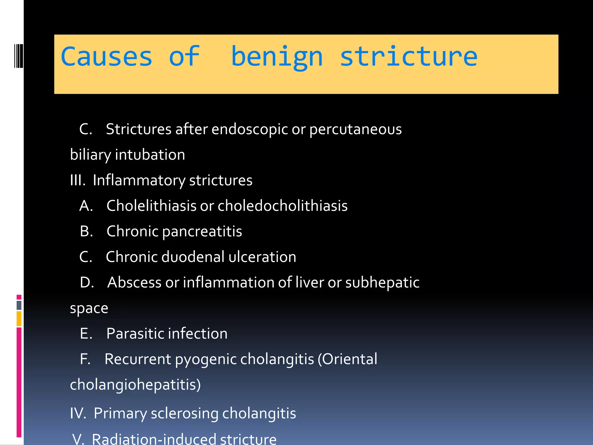 biliary strictures | PPTX
