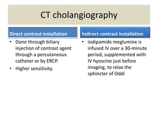 Investigation of Biliary Tract | PPTX