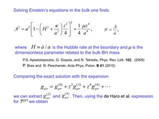 Nevenko Bilić "Tachyon inflation on the holographic braneworld" | PPT