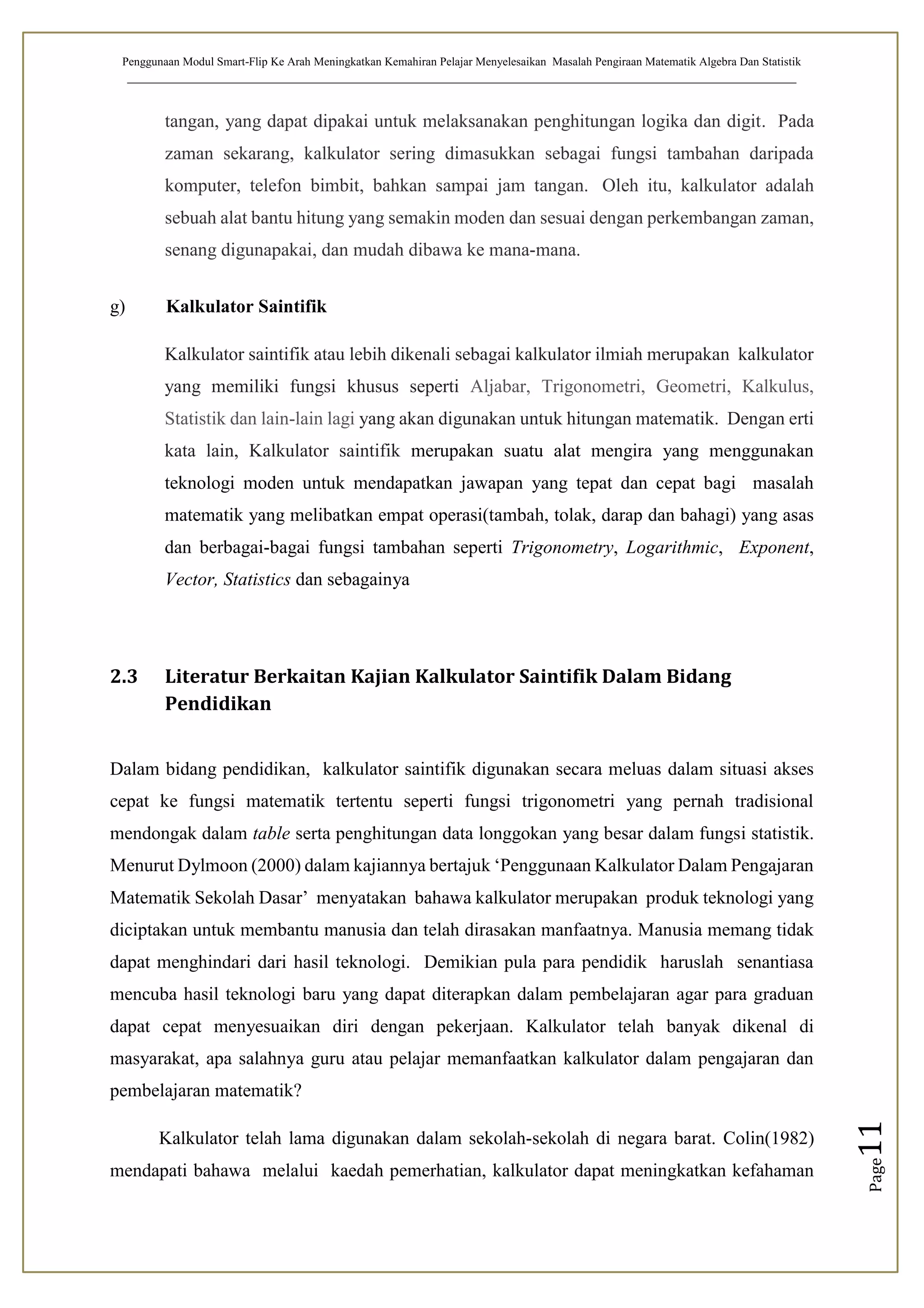 Modul Smart Flip Kalkulator Saintifik Casio fx 570 esplus | PDF