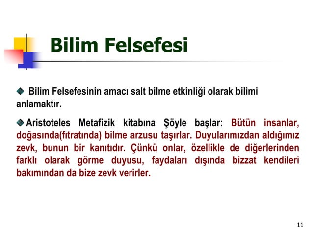 Bilim Felsefesi | PPT