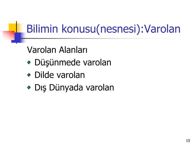 Bilim Felsefesi | PPT