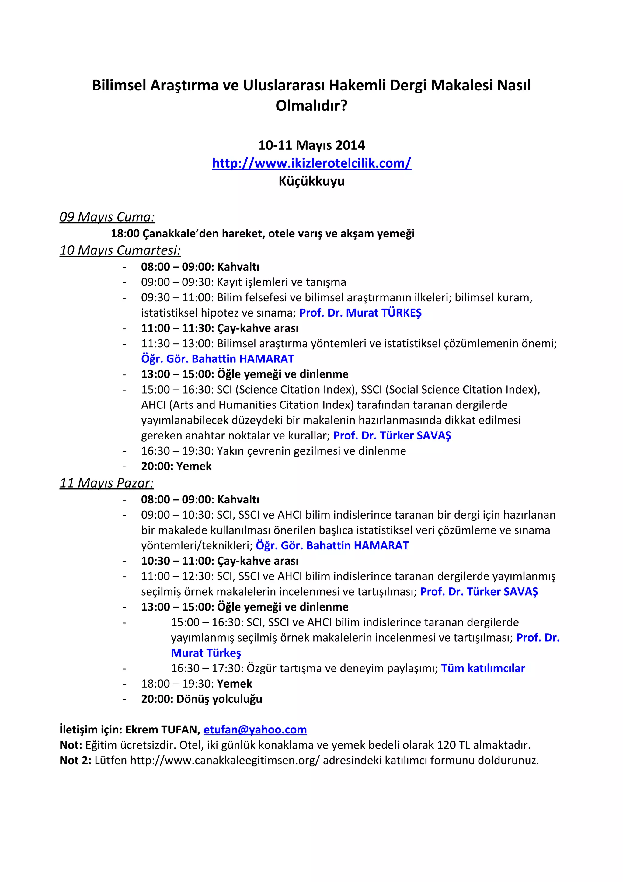 Bilimsel arastirma ve_makale_nasil_yapilir eğitimi | DOC