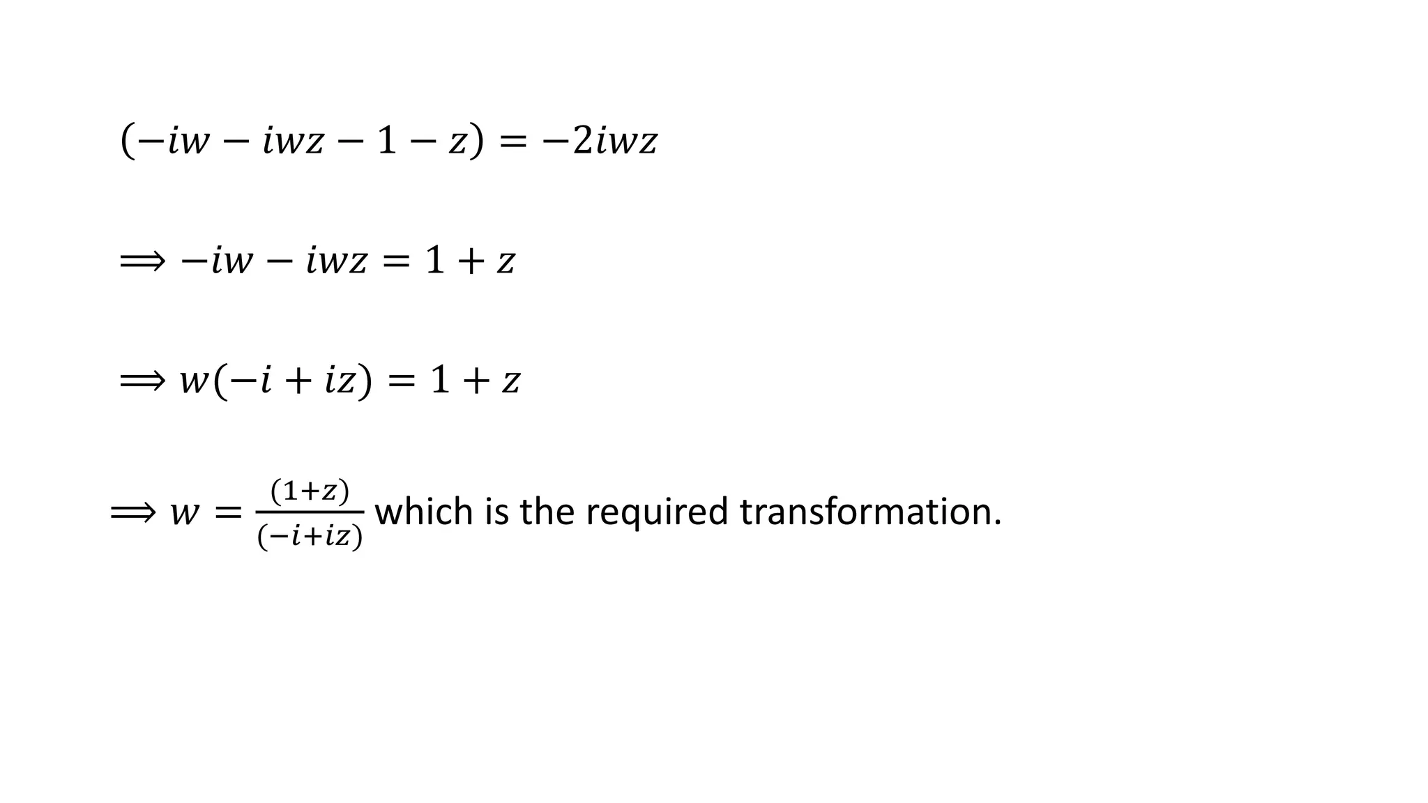 Bi-linear transformation 2 | PPT