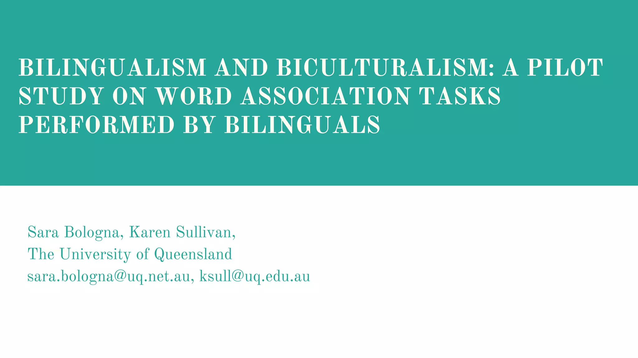 BIlingualism and Biculturalism | PPTX